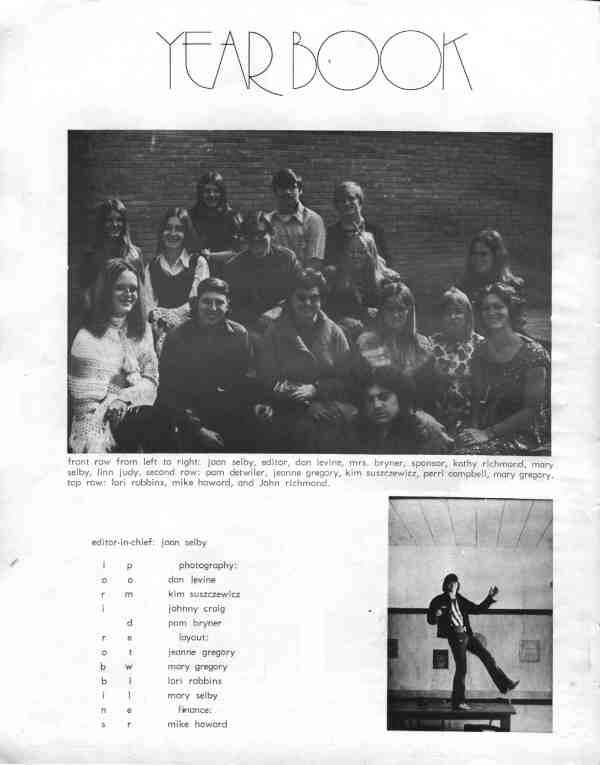 1972 Yearbook Layout
